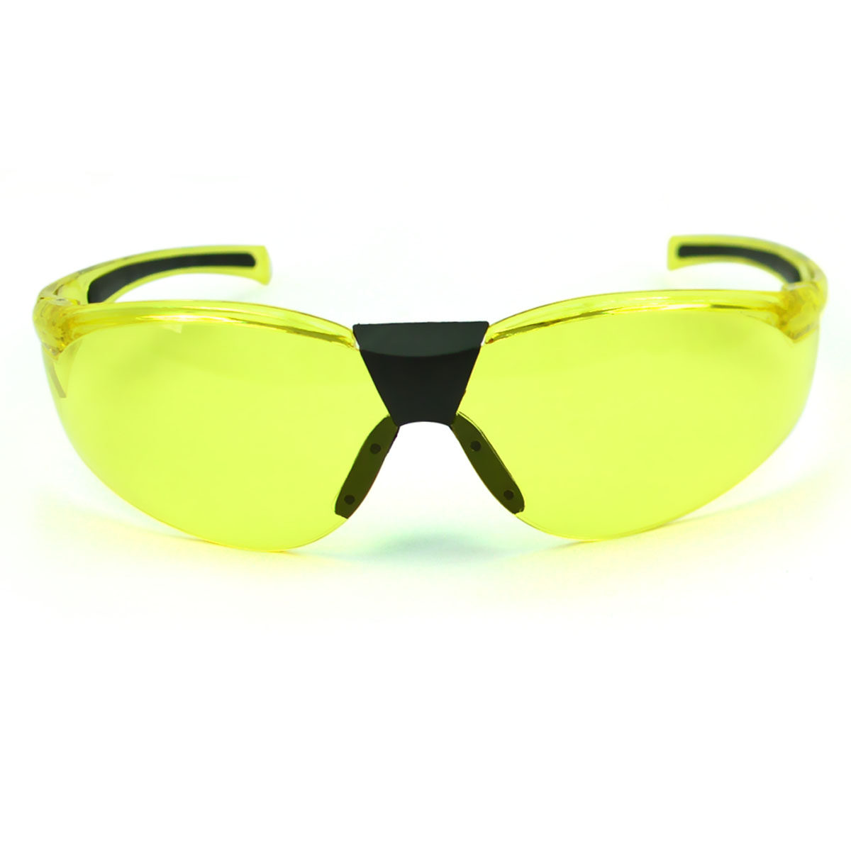 Hard Coated PC Yellow Tinted Lenses Night Vision Safety Glasses from ...